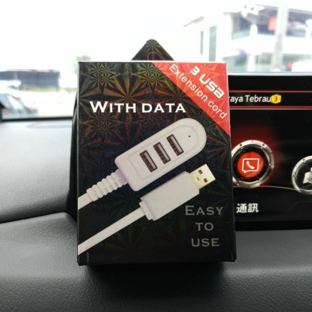 CAR AUDIO ANDROID PLAYER USB EXTENSION WIRE CABLE SOCKET CORD EC-01 ...