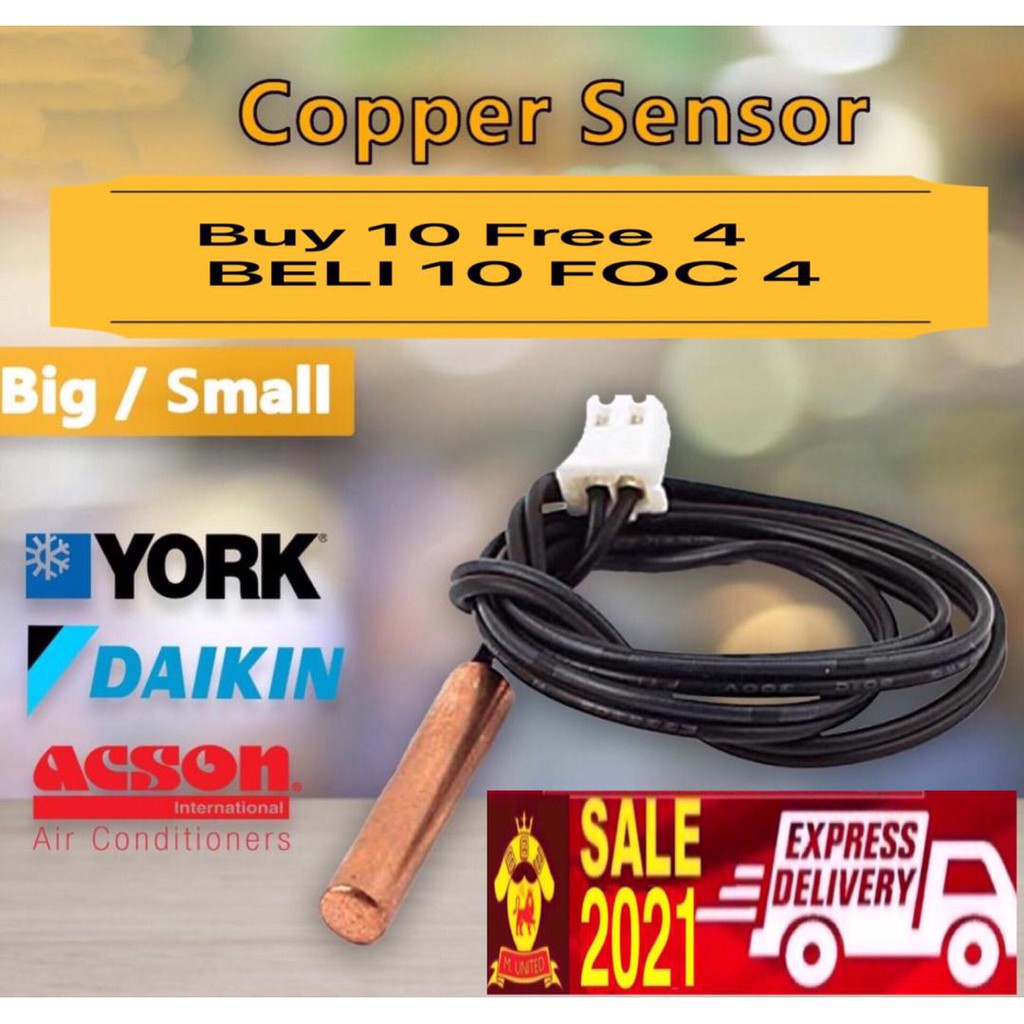 (5 FREE 2) DAIKIN / ACSON / YORK WALL MOUNTED AIRCOND COIL SENSOR ...