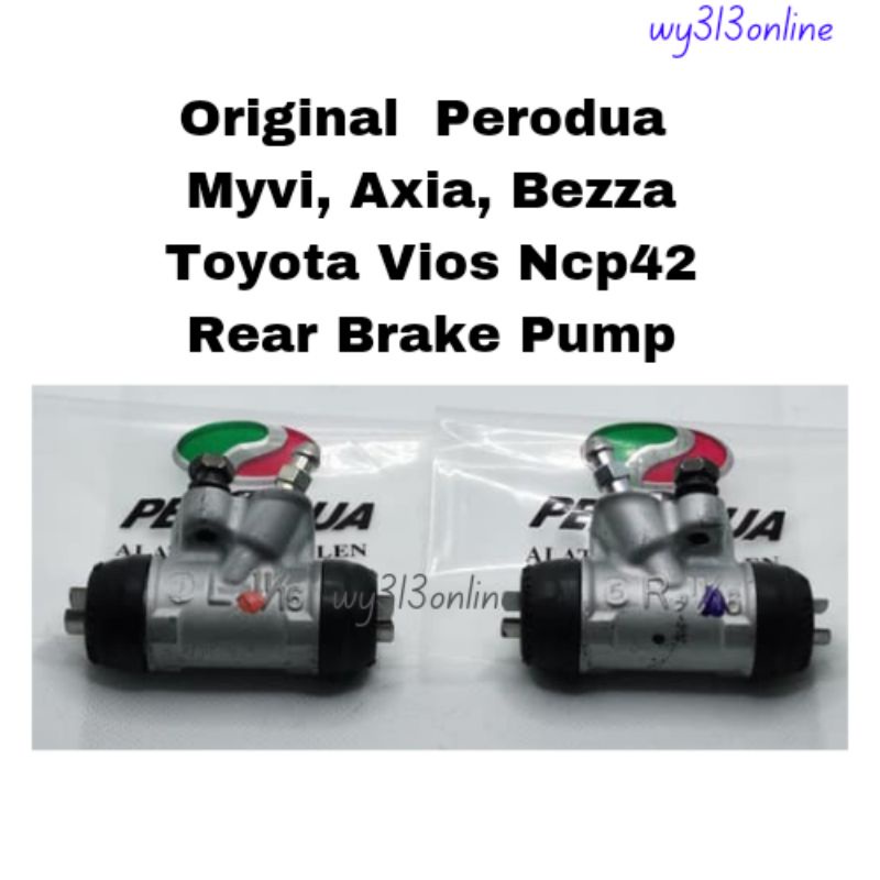 Original Perodua Myvi, Axia, Bezza Toyota Vios Ncp42 Rear Brake Pump ...