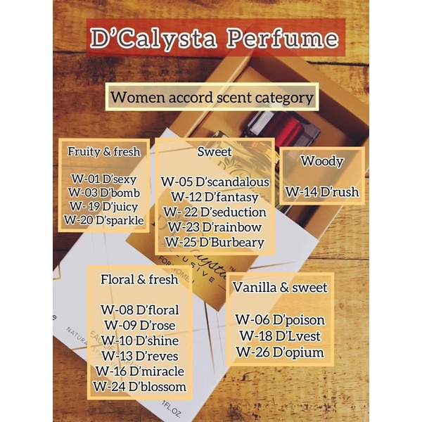 Perfume D’Calysta Exclusive for Women Original | Shopee Malaysia