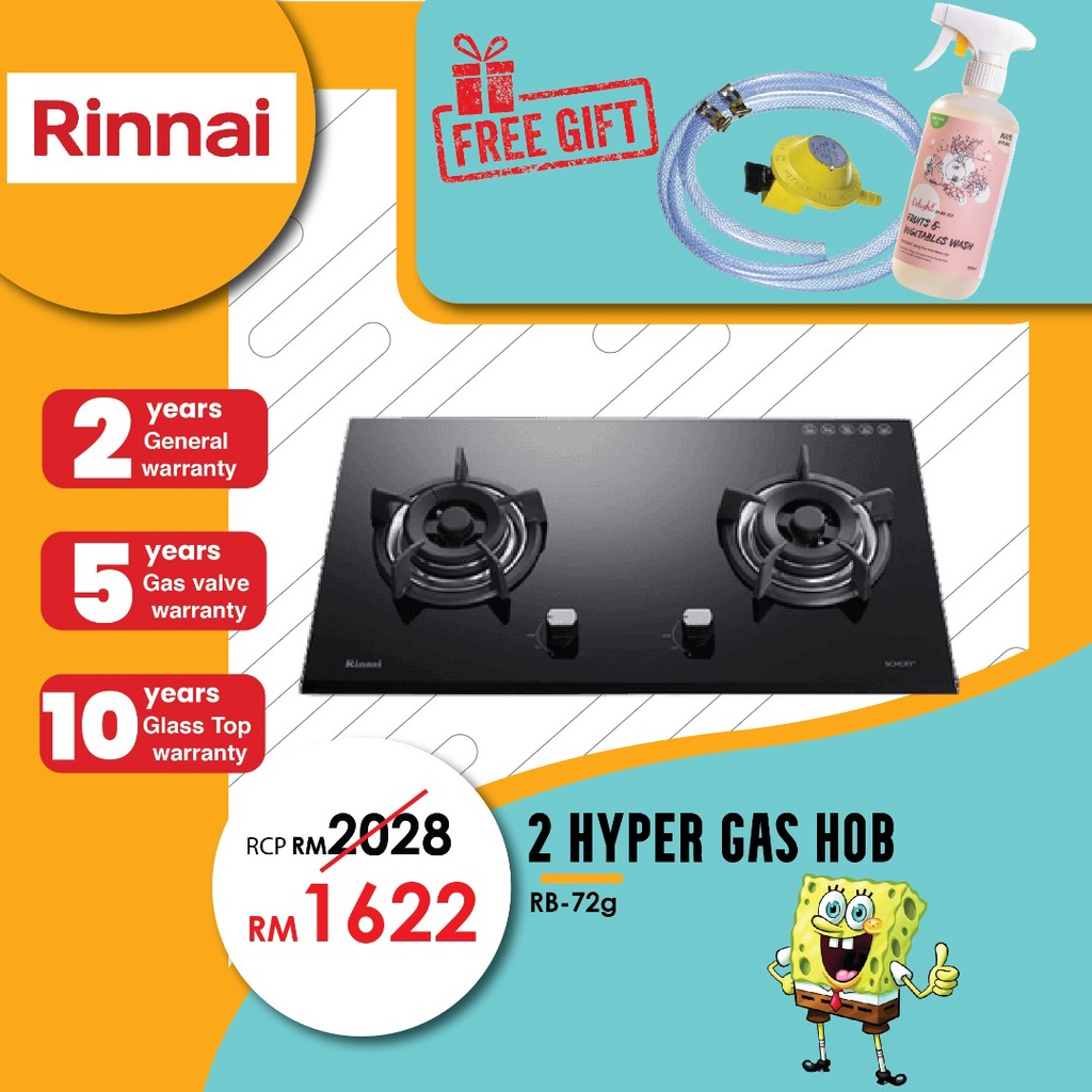 RINNAI Table Top cooker / Home stove / Built-in Gas hob / Kitchen ...