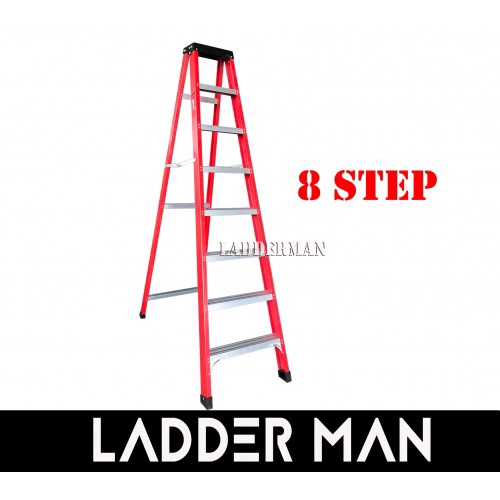 8 STEP FIBERGLASS SINGLE SIDED LADDER | Shopee Malaysia