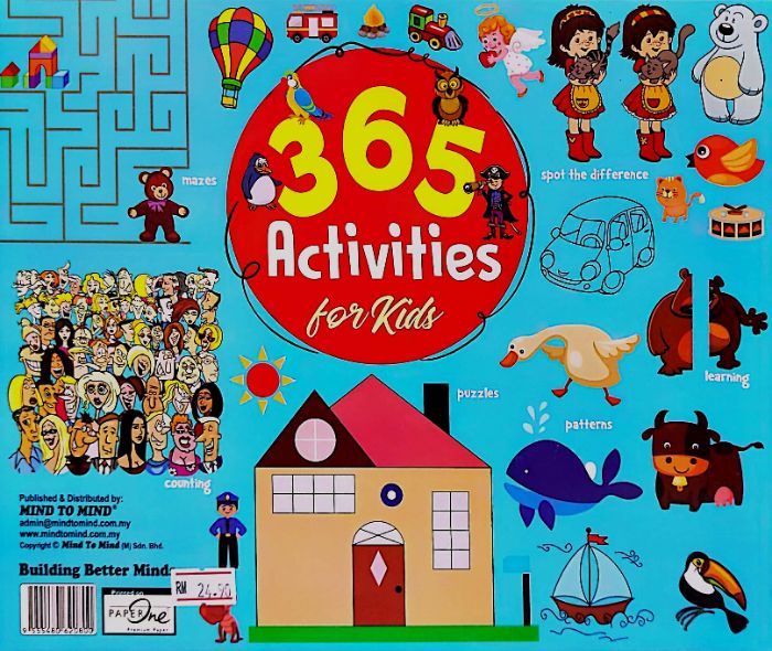 PRASEKOLAH / PRESCHOOL - 365 ACTIVITIES BOOK FOR KIDS - MIND TO MIND ...