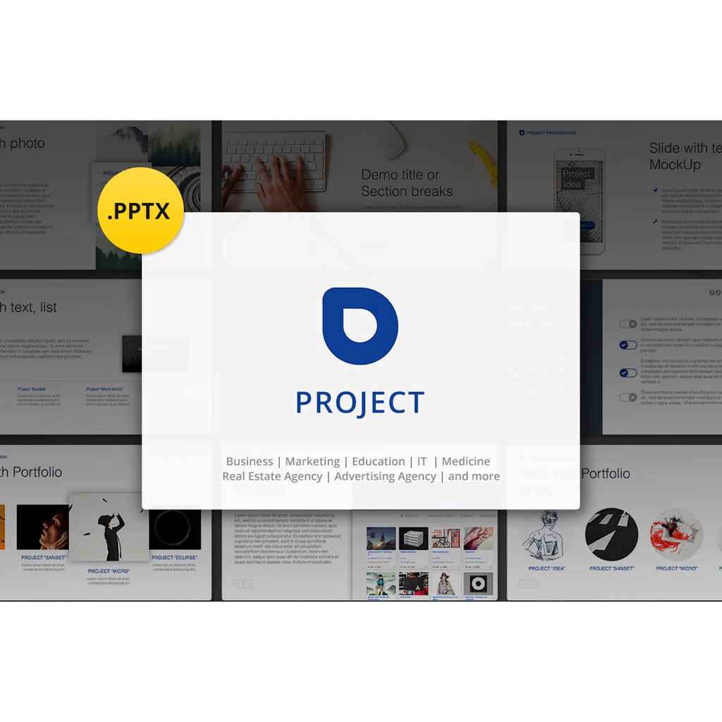 Project Professional PowerPoint Template Student Business Marketing ...