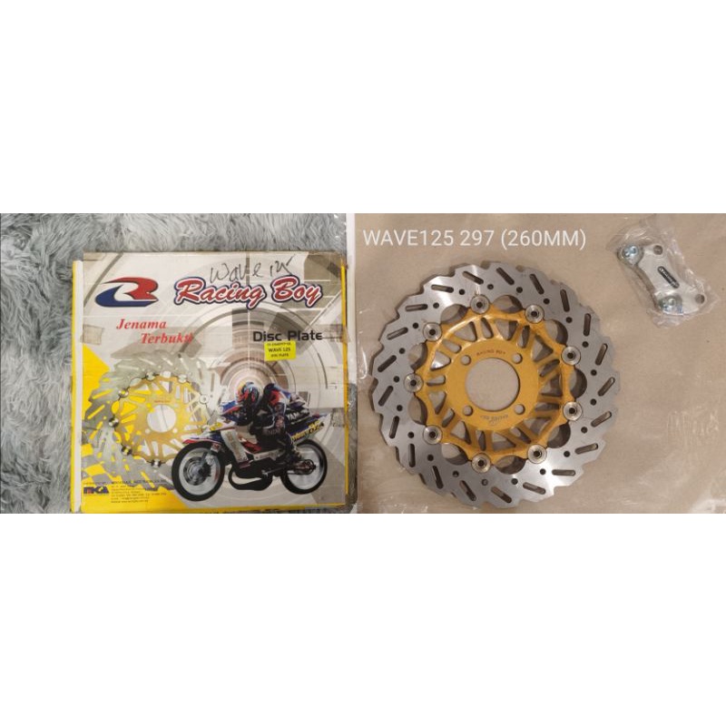 RCB DISC BRAKE FRONT REAR RACING BOY 300MM 260MM 190MM YAMAHA LC135 4S ...