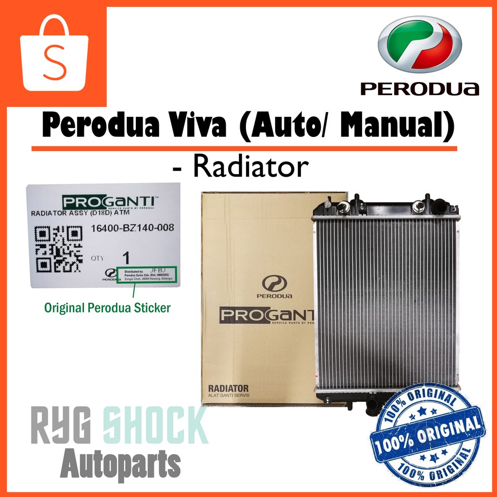 Original Perodua Viva Radiator (Auto / Manual) 16400-BZ140-008 (AT ...