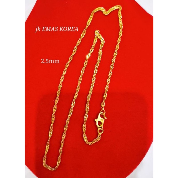 RANTAI leher gila-gila single EMAS KOREA & BANGKOK JEWELRY NECKLACE FREE COP 916 | Shopee Malaysia