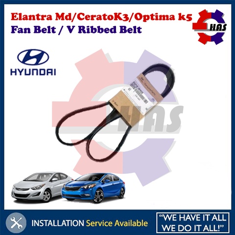 ELANTRA MD / CERATO K3 / OPTIMA K5 (NU) / SPORTAGE QL / FAN BELT / V ...