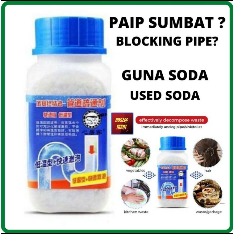 (Ready stock)SODA 268gm SINKI PAIP SUMBAT/DRAIN CLOG RELEASE/SODA ...