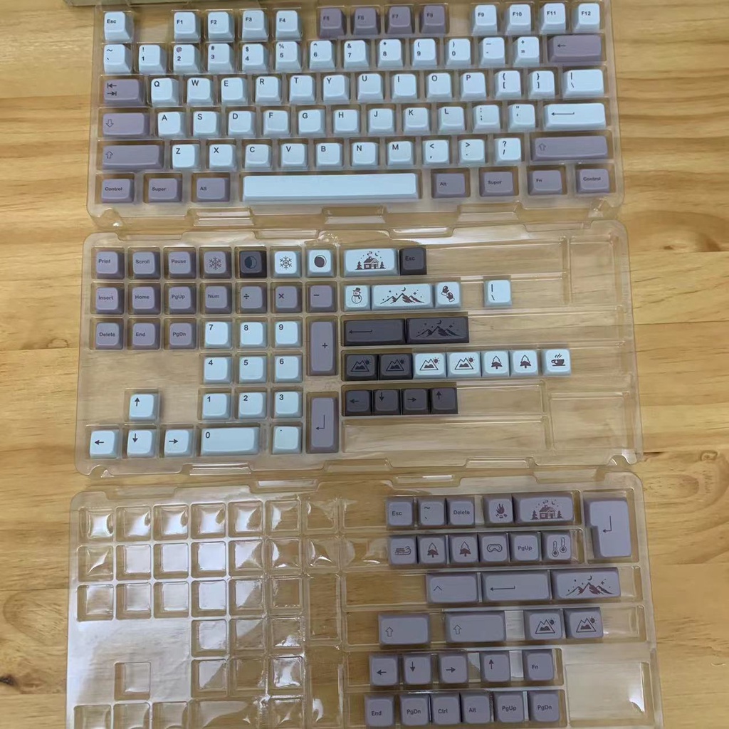 Lychee Gaming PBT Snow Night/Winter Breath Keycaps MDA height G66 ...