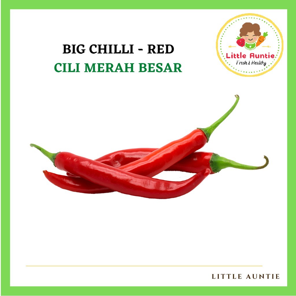Cili Merah Besar 金马伦红大辣椒 150g +/- Big Red Chilli - Cameron | Shopee ...