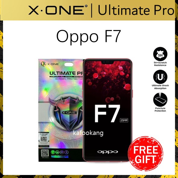 OPPO F7 X-One Ultimate Pro Screen Protector - Silver ( Free Gift ...