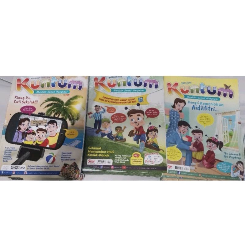 Set kombo A (2019)- Majalah Kuntum 3 in 1 | Shopee Malaysia