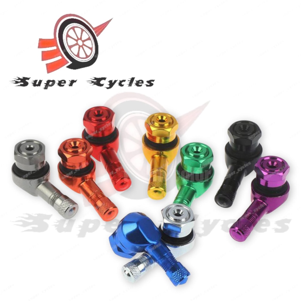 (1PCS) 90 Degree CNC Motorcycle Valve Stems Tire 11.3mm / 8mm Tubeless ...