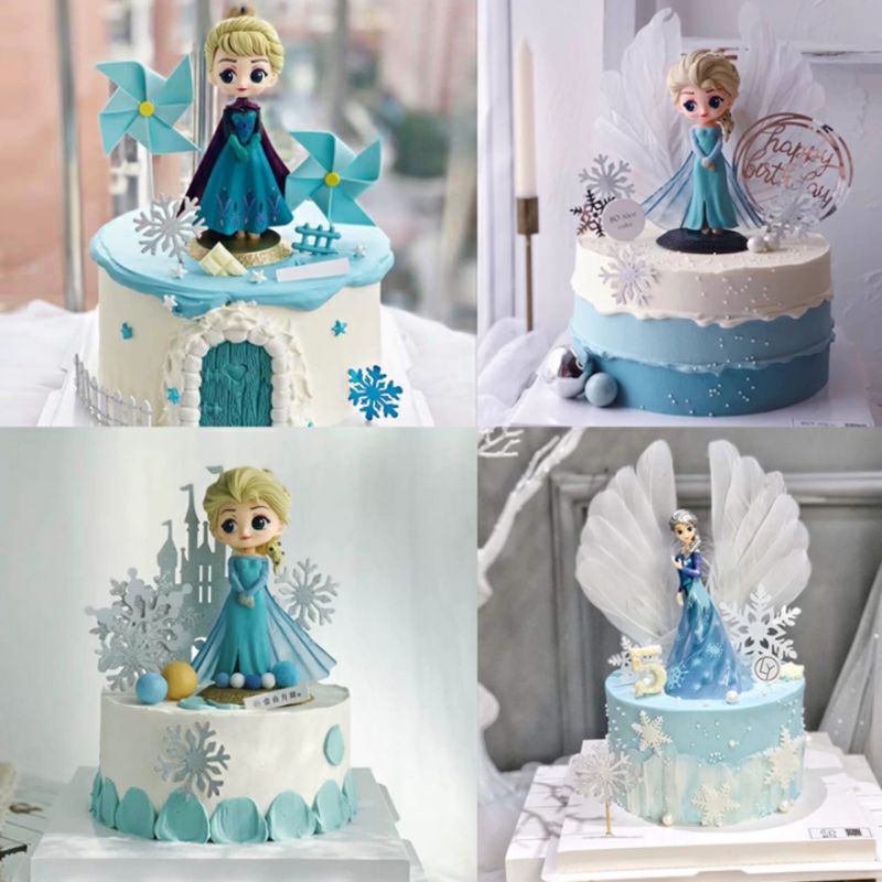 Frozen Elsa Anna cake Decorations / cake topper | Shopee Malaysia
