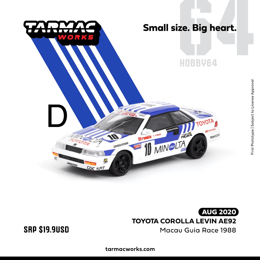 T64-036-88MGP10 Toyota Corolla Levin AE92 Macau Guia Race | Shopee Malaysia