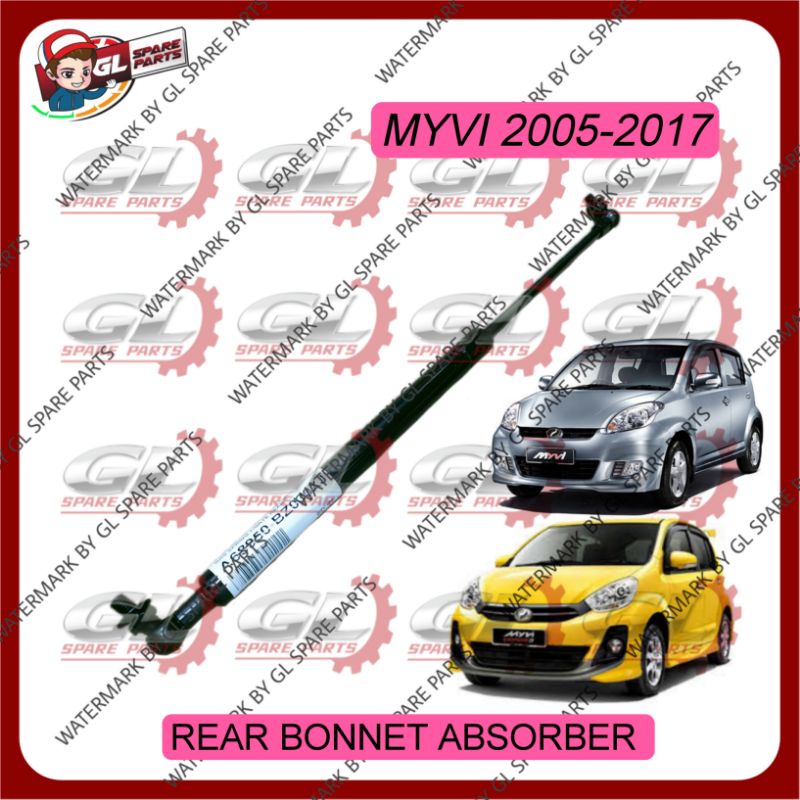 BONNET ABSORBER (REAR) PERODUA MYVI 1.3 1.5 2005-2017 LAGIBEST BOOT ...