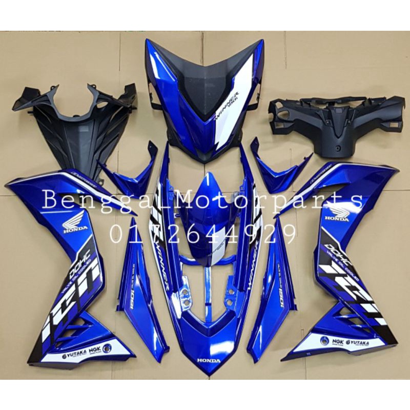 Rs150 V1/V2/V3 Cover Set Custom Biru Kilat | Shopee Malaysia