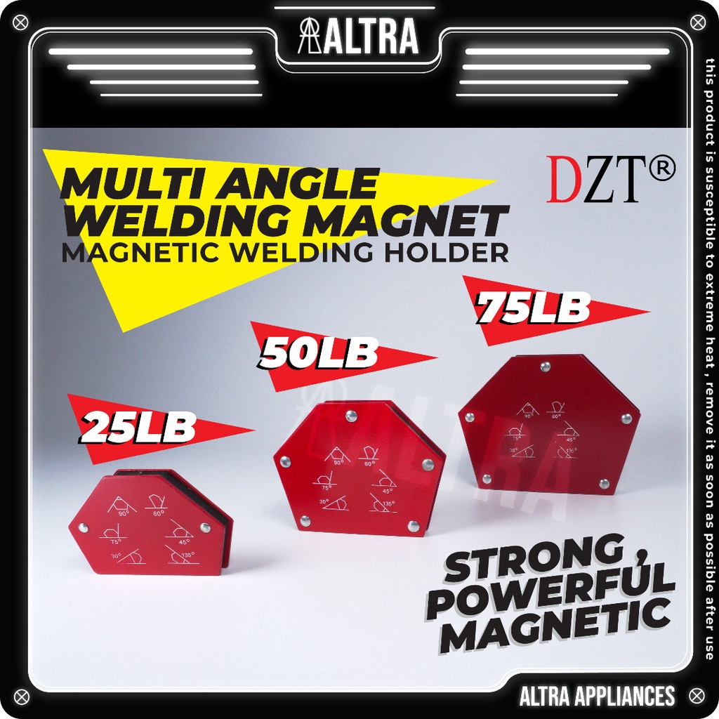 DZT 25LB / 50LB / 75LB - Magnetic Welding Holder - Strong Magnet Angle ...