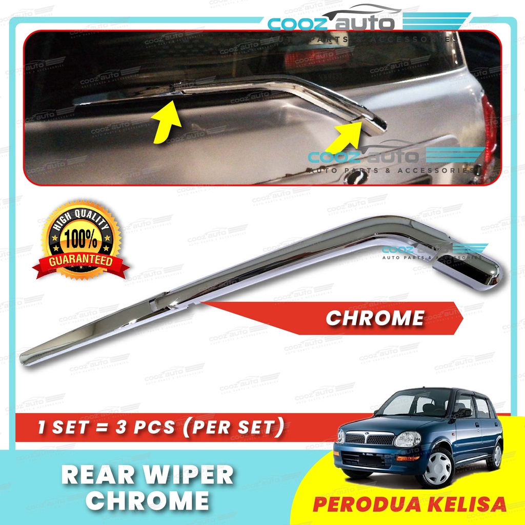 Perodua Kelisa Chrome Rear Wiper Cover | Shopee Malaysia