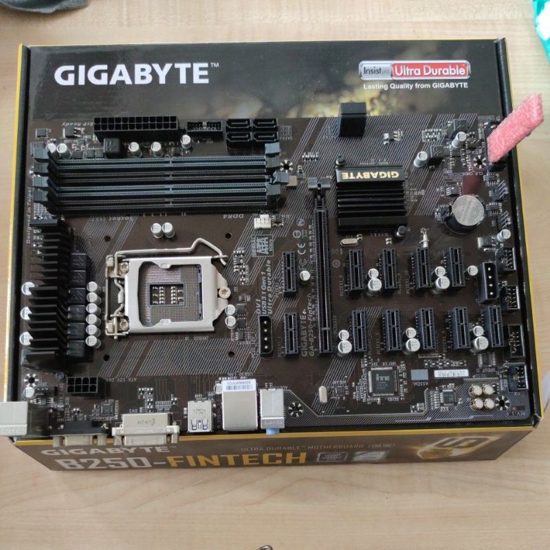GiGabyte B250 Fintech + proc intel G4400 | Shopee Malaysia