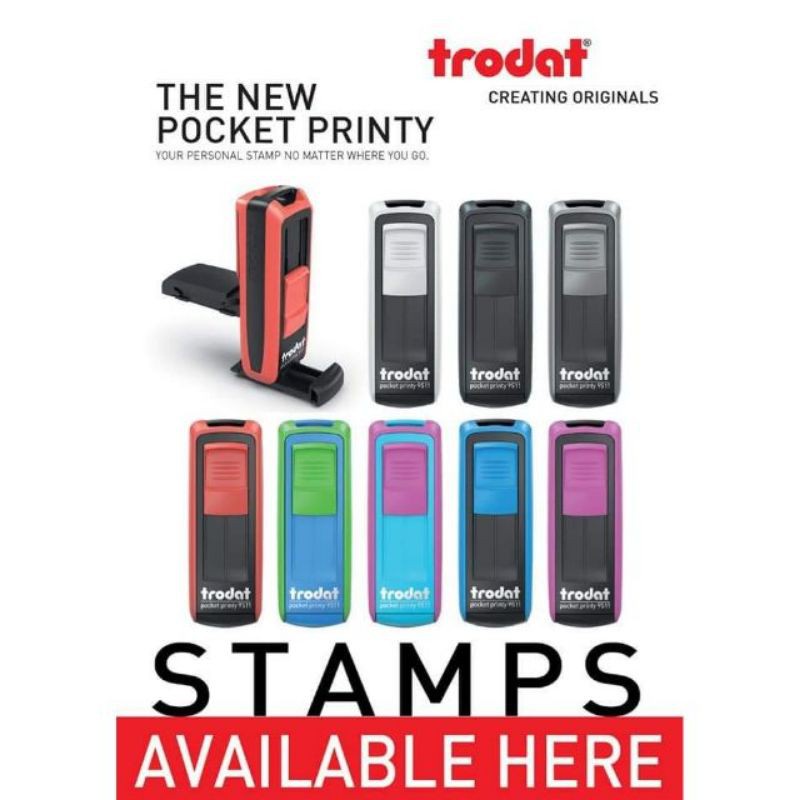 TRODAT Pocket Stamps (SMALL and HANDY) | Shopee Malaysia