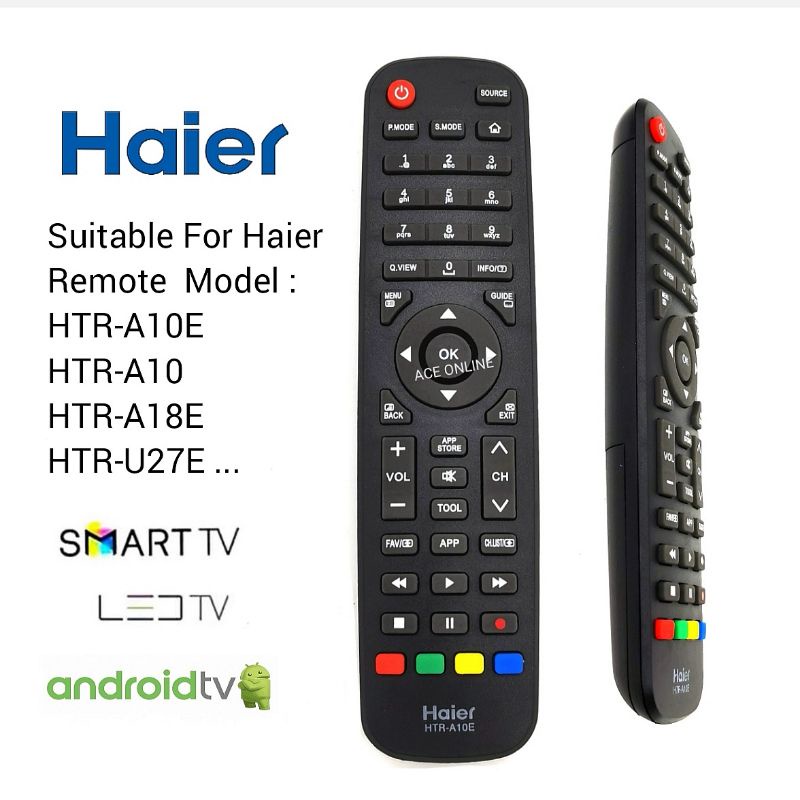 Haier LED SMART TV Remote Control Suitable For HTR-A10E HTR-A10 HTR ...