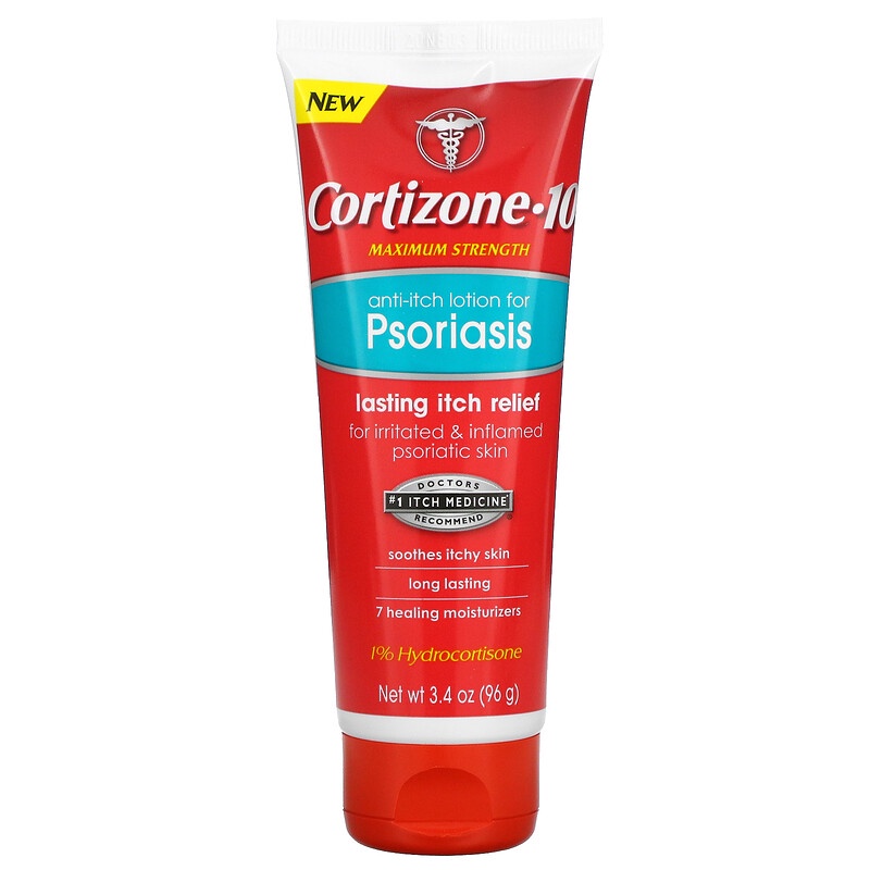 Cortizone 10, Anti-Itch Lotion For Psoriasis, Maximum Strength, (96 g ...