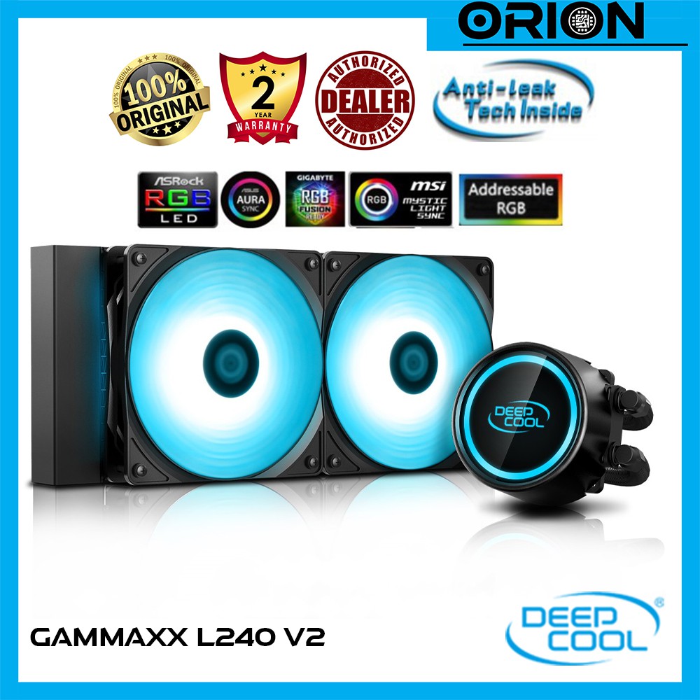 Deepcool GAMMAXX L240 V2 240MM Anti leakage All in One Liquid CPU ...
