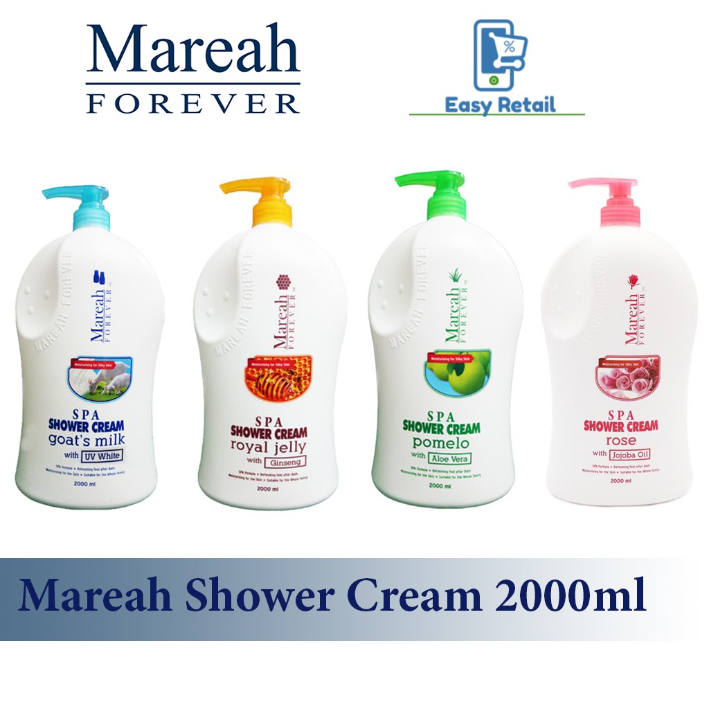 Mareah Forever Spa Shower Cream (Goat's Milk, Royal Jelly, Pomelo, Rose ...