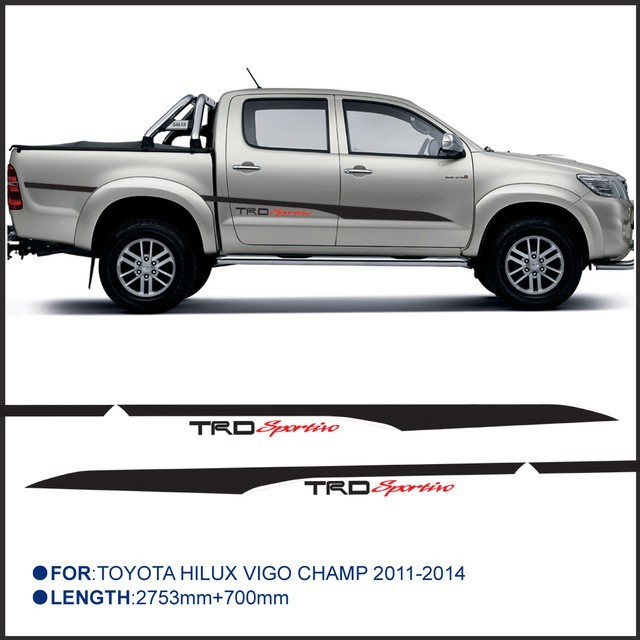 Toyota Hilux Original Colour Car Side Body Sticker body sticker ...