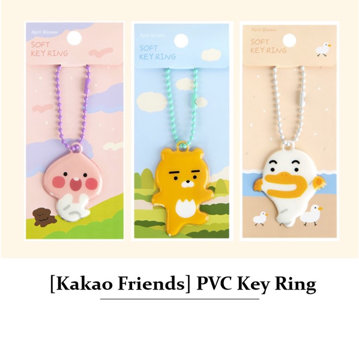 [Kakao Friends] Kakao Friends Cute Keychain Keyring Bag Accessory PVC ...