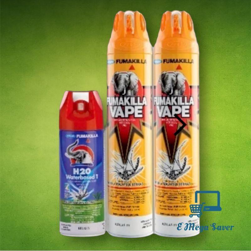 Fumakilla Vape Aerosol 600ml X 2 (Twinpack) FOC H2O 300ml | Shopee Malaysia
