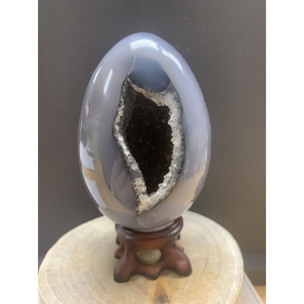 Crystal Agate Geode Egg 玛瑙黑晶蛋 AE1 | Shopee Malaysia