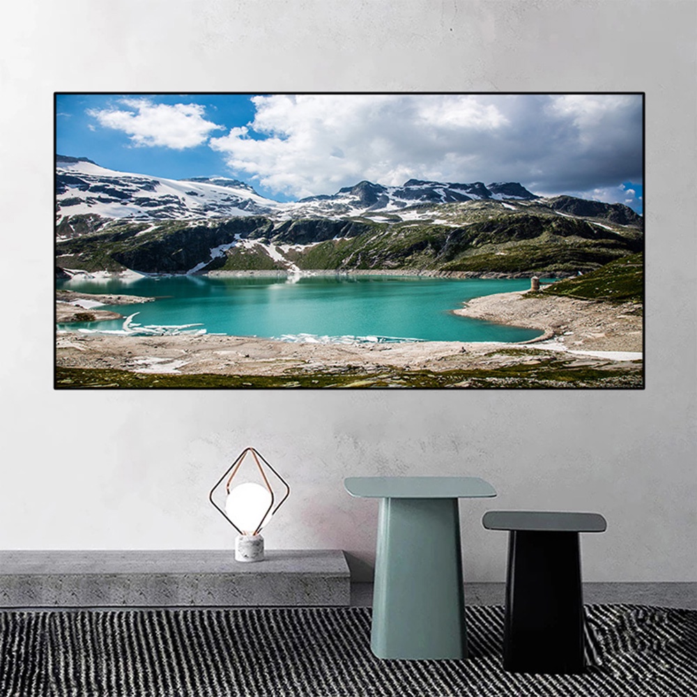 Mural Art Sky Iceberg Prairie Natural Landscape Sunset Oil Painting ...