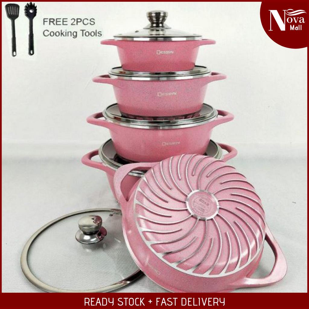10 Regina Dessini Italy Cooking Set High Class Non Stick Ceramic ...
