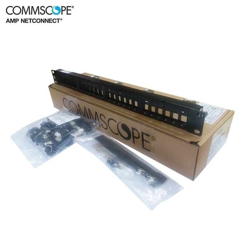 Patch panel 24 port COMMSCOPE CAT6 (760237040/9-1375055-2) | Shopee ...