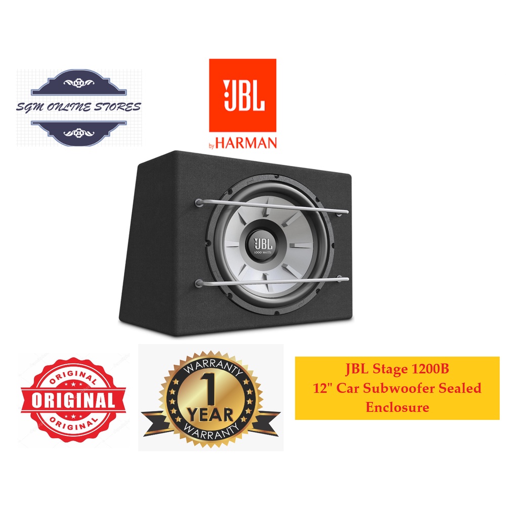 JBL Stage 1200B - 12inch Car Audio Subwoofer Sealed Enclosure | Shopee ...