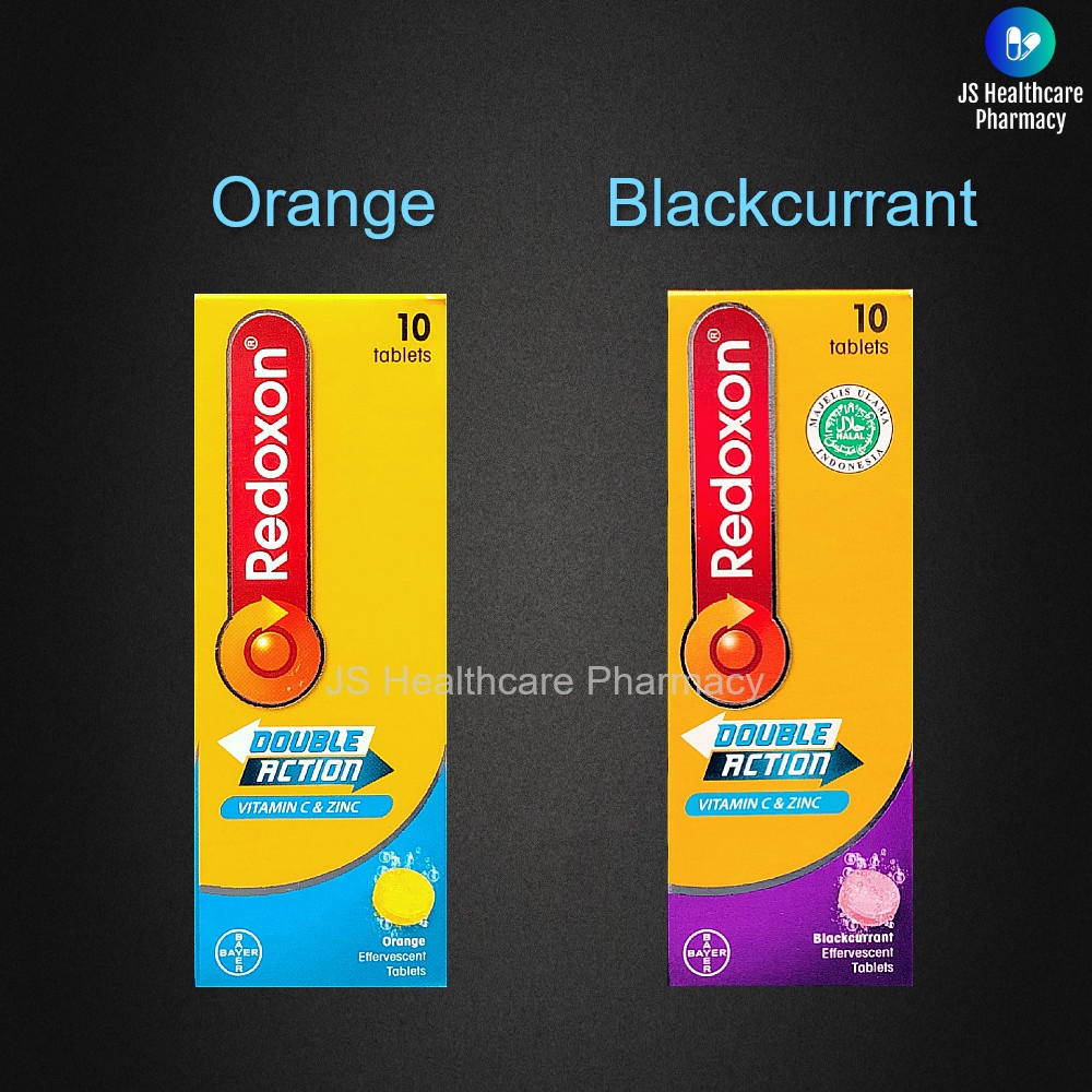 Redoxon Double Action Vitamin C & Zinc Effervescent Tablets (Orange ...