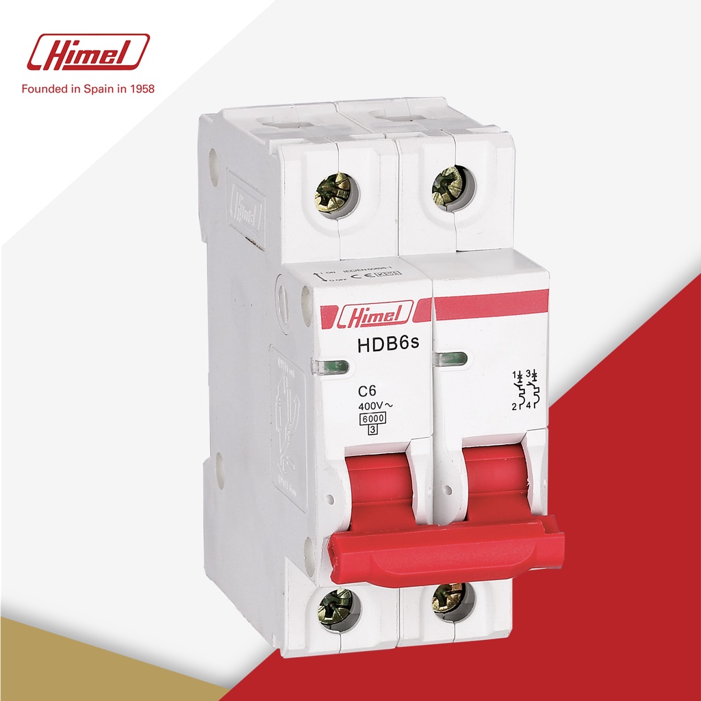 Himel 3 Series Miniature Circuit Breaker 2P C 6KA 230V | Shopee Malaysia