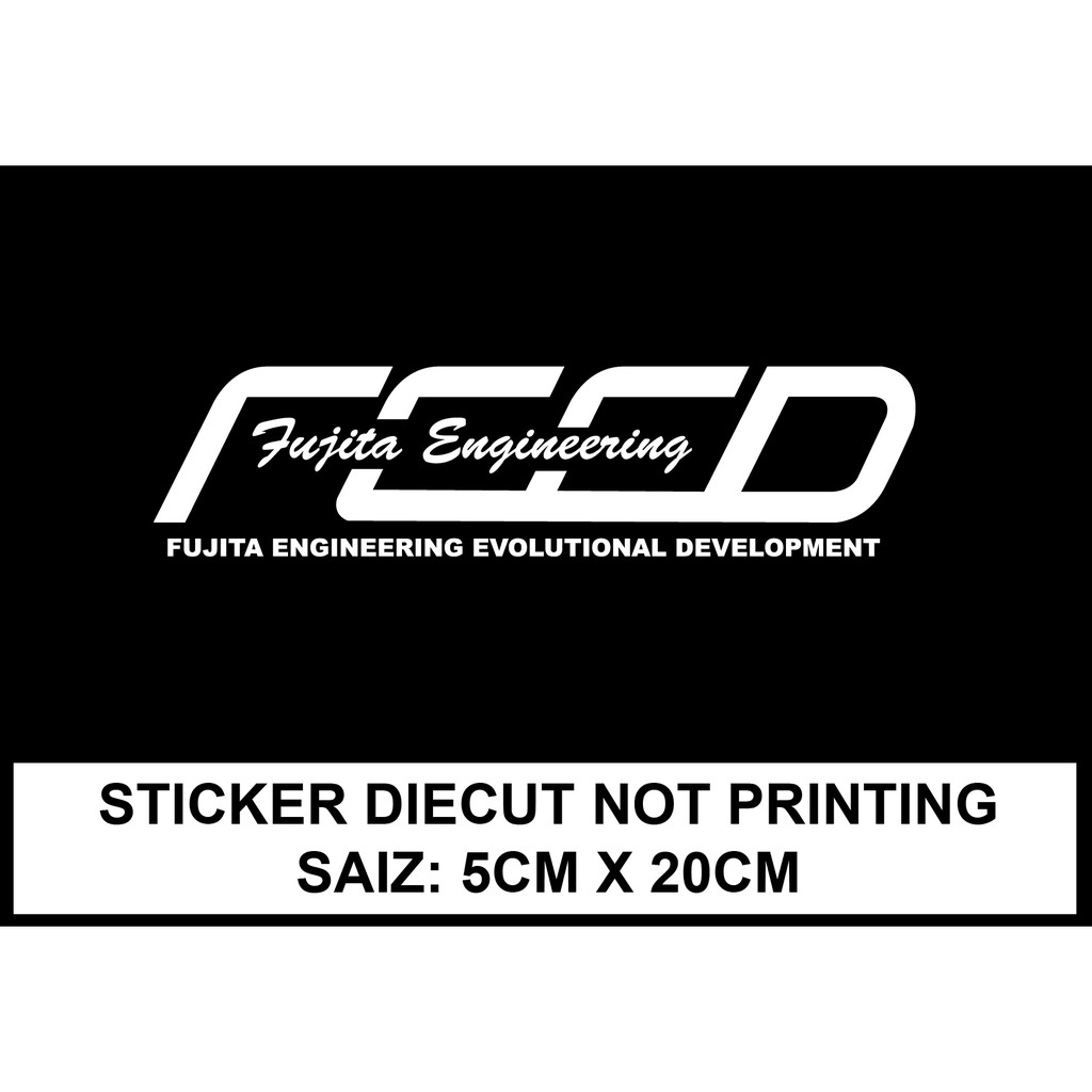 STICKER FEED FUJITA ENGINEERING | Shopee Malaysia