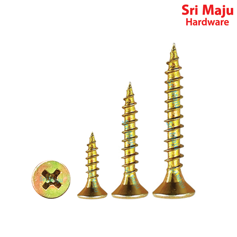 MAJU Quality CSK Screw Wood Chipboard Screw Driving Counter Sunk Flat ...