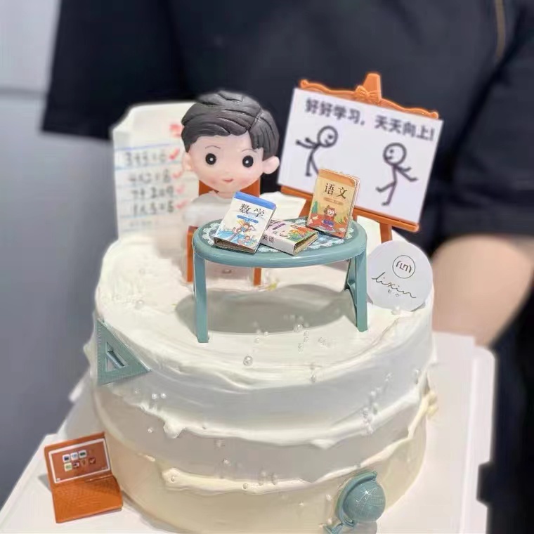 [Ready Stock] Student Study Table Tuition Centre Cake topper cake ...