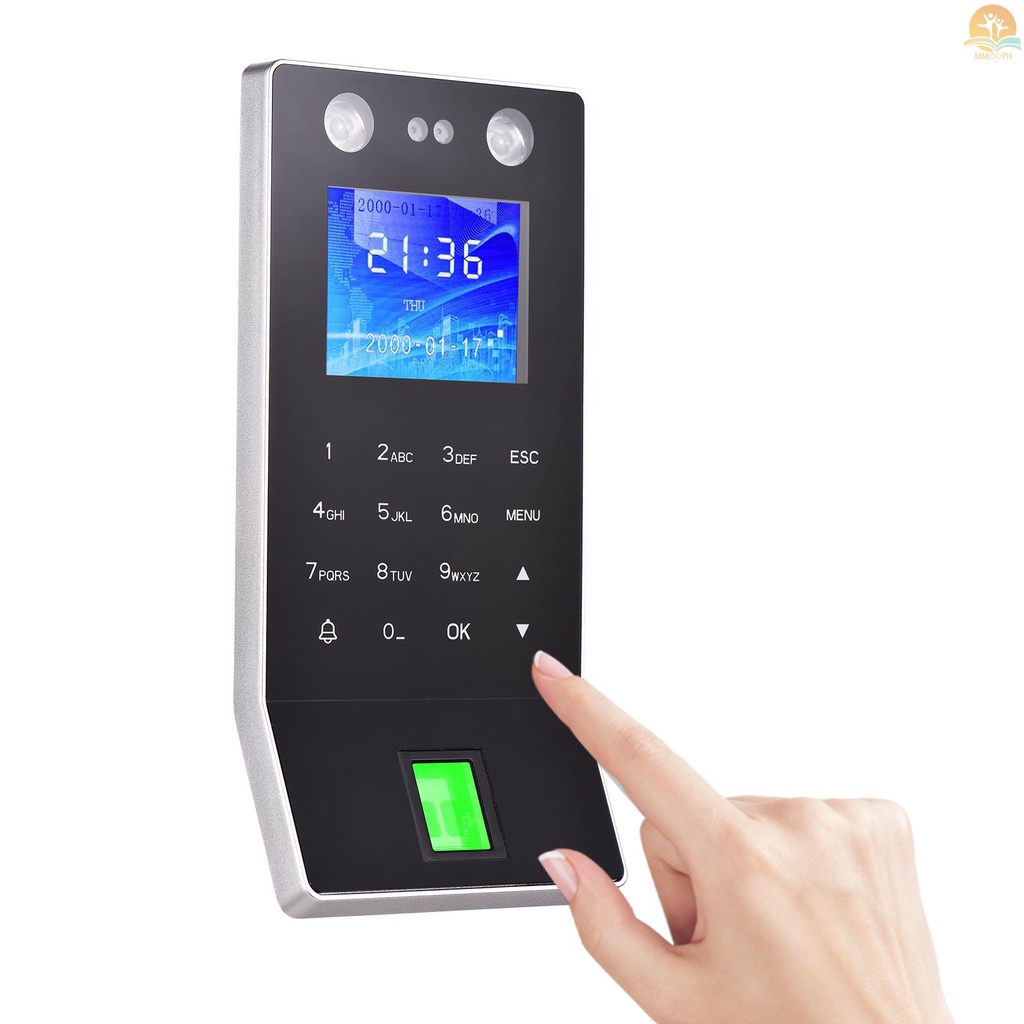Face Recognition Fingerprint Password Attendance Machine Access Control Time Clock Recorder ...
