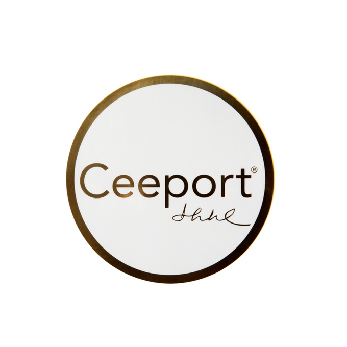 (Large sheet) 72 Ceeport Purifying Stickers - 3cm round Halfcut Logo ...