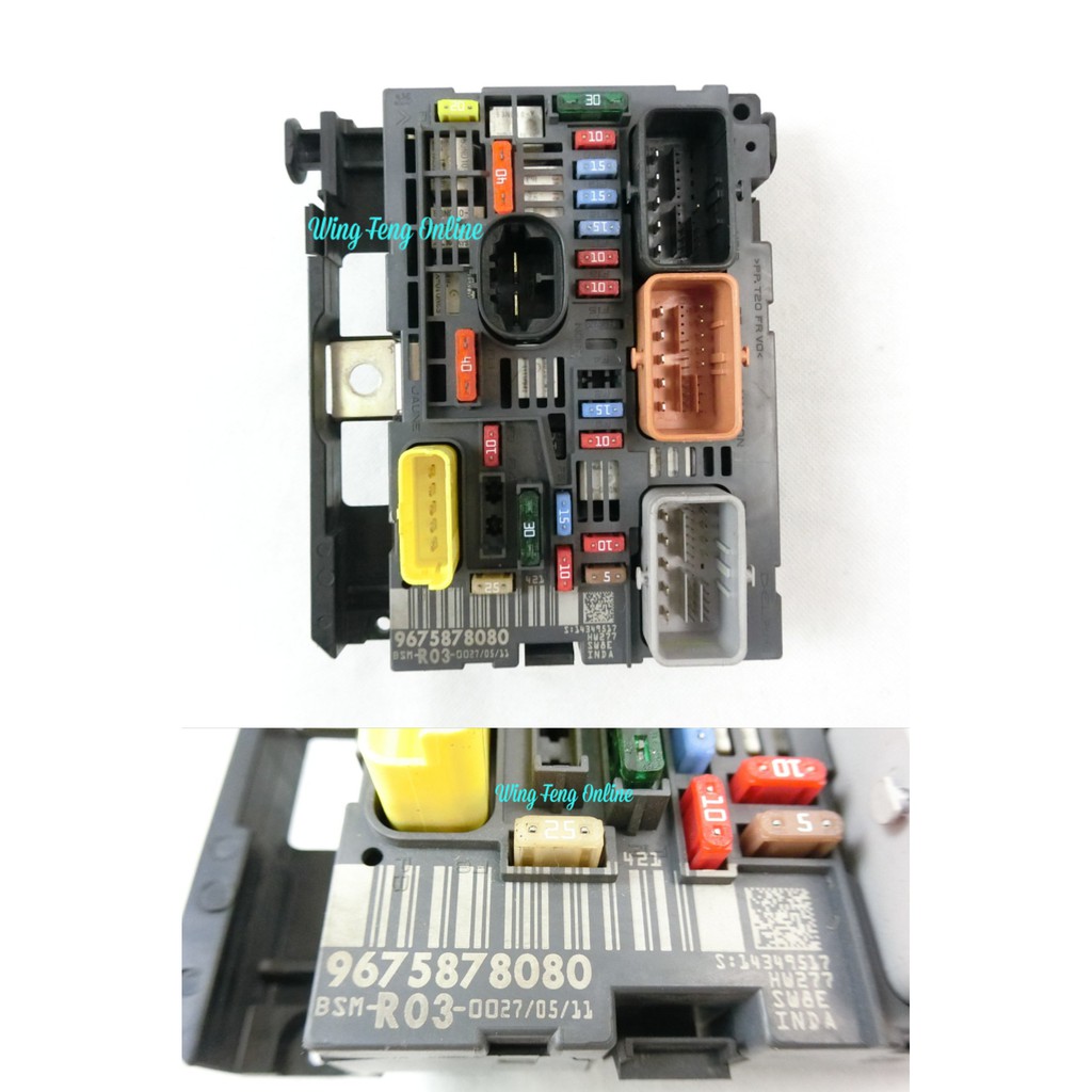 Peugeot Fuse Box , Car Battery FuseBox BSM R02 R03 R05 USED Delphi PGA ...