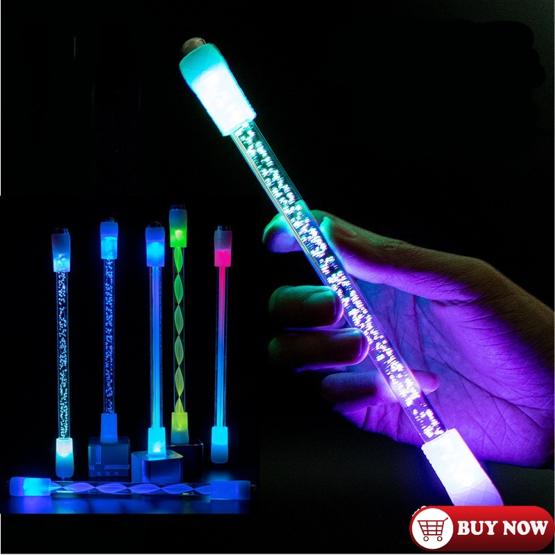 HOT 0.5mm Funny Rotating PenWith Led Flash/Led Anti-slip Comfortable ...