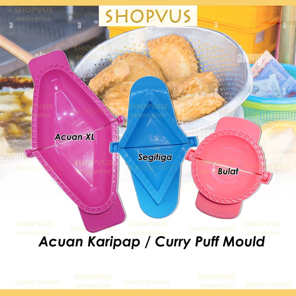 Plastic Dumpling Mould Curry Puff Kaya Puff Mould Acuan Karipap Kayapap ...