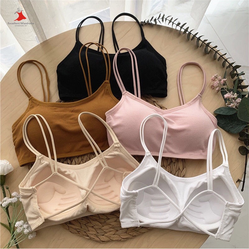 Uouo Threaded Integrated Girl Bra Beautiful Back Bra Wireless Bra Vest ...