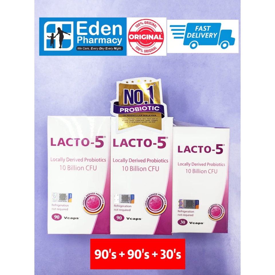 Total Health Concept THC Lacto-5 Vcaps Probiotics 10 billion CFU ( 90's ...